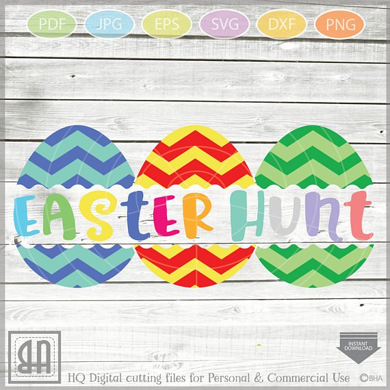 Easter Eggs monogram SVG, Split Easter Eggs, Egg Cut file (64871 ...
