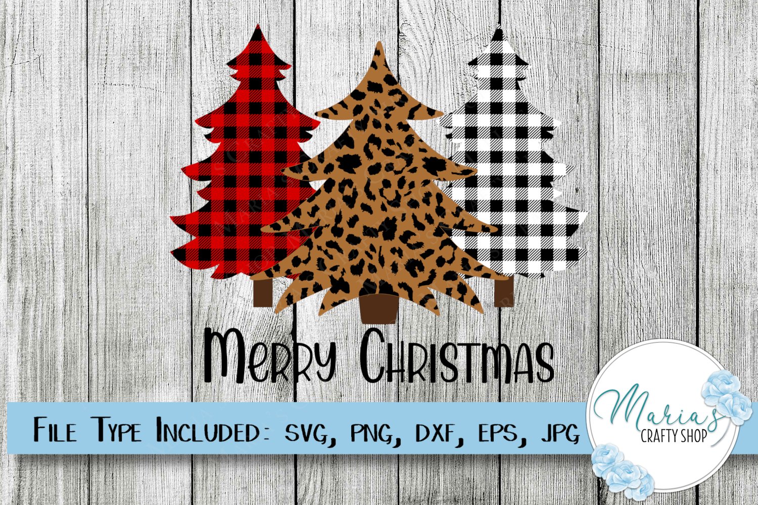 Merry Christmas svg, Buffalo Plaid Tree, leopard tree svg (1038622 ...