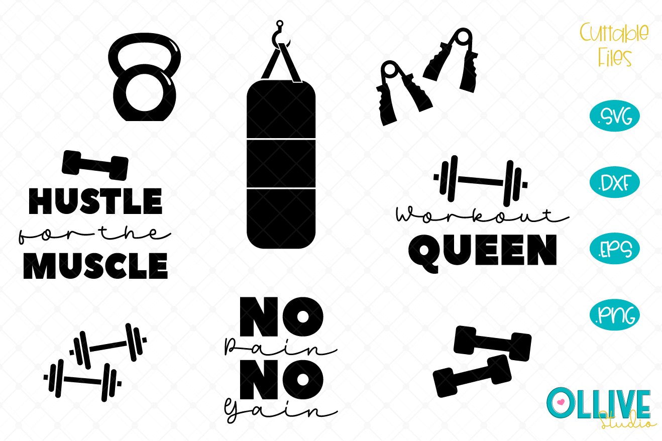 Workout SVG, Workout Cut File (520778) | SVGs | Design Bundles
