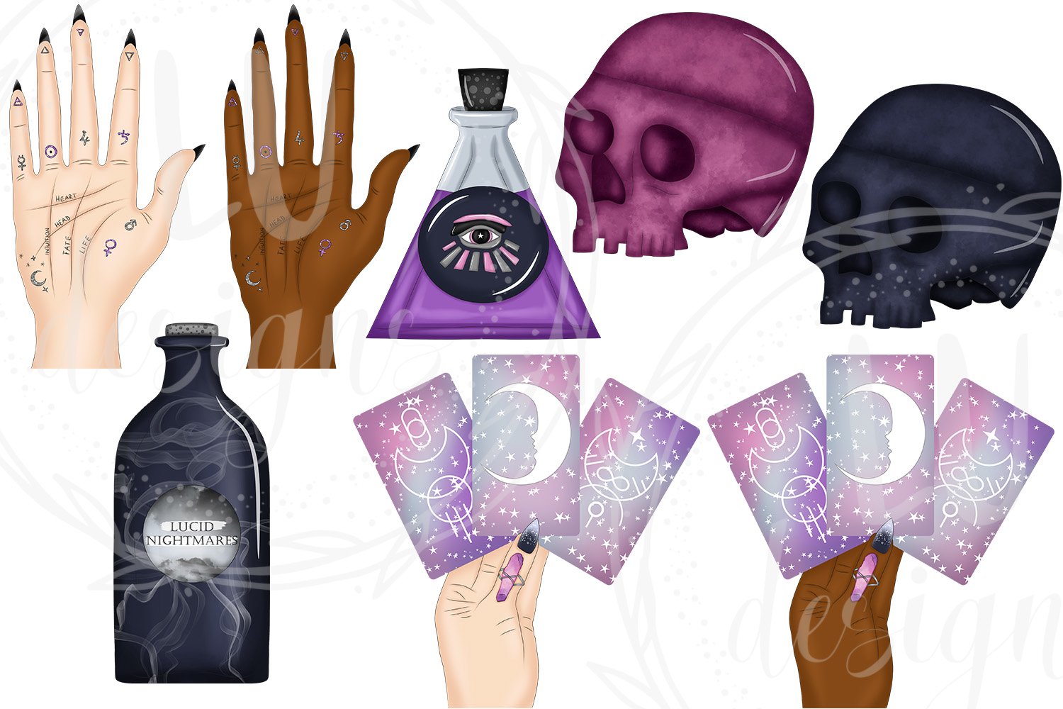 Witch Halloween Clipart, Magic Spooky Halloween Graphics (762384 ...