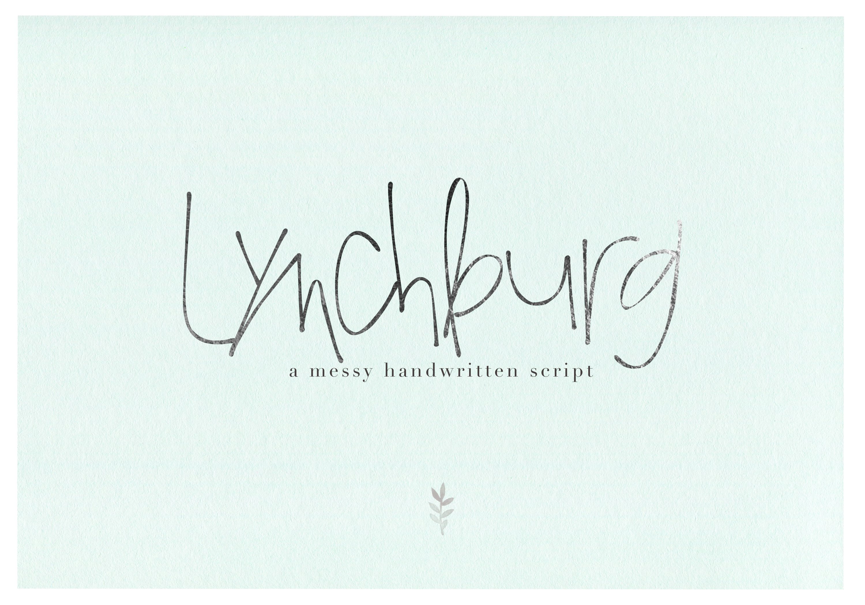 Lynchburg - Messy Handwritten Font (63069) | Script | Font Bundles