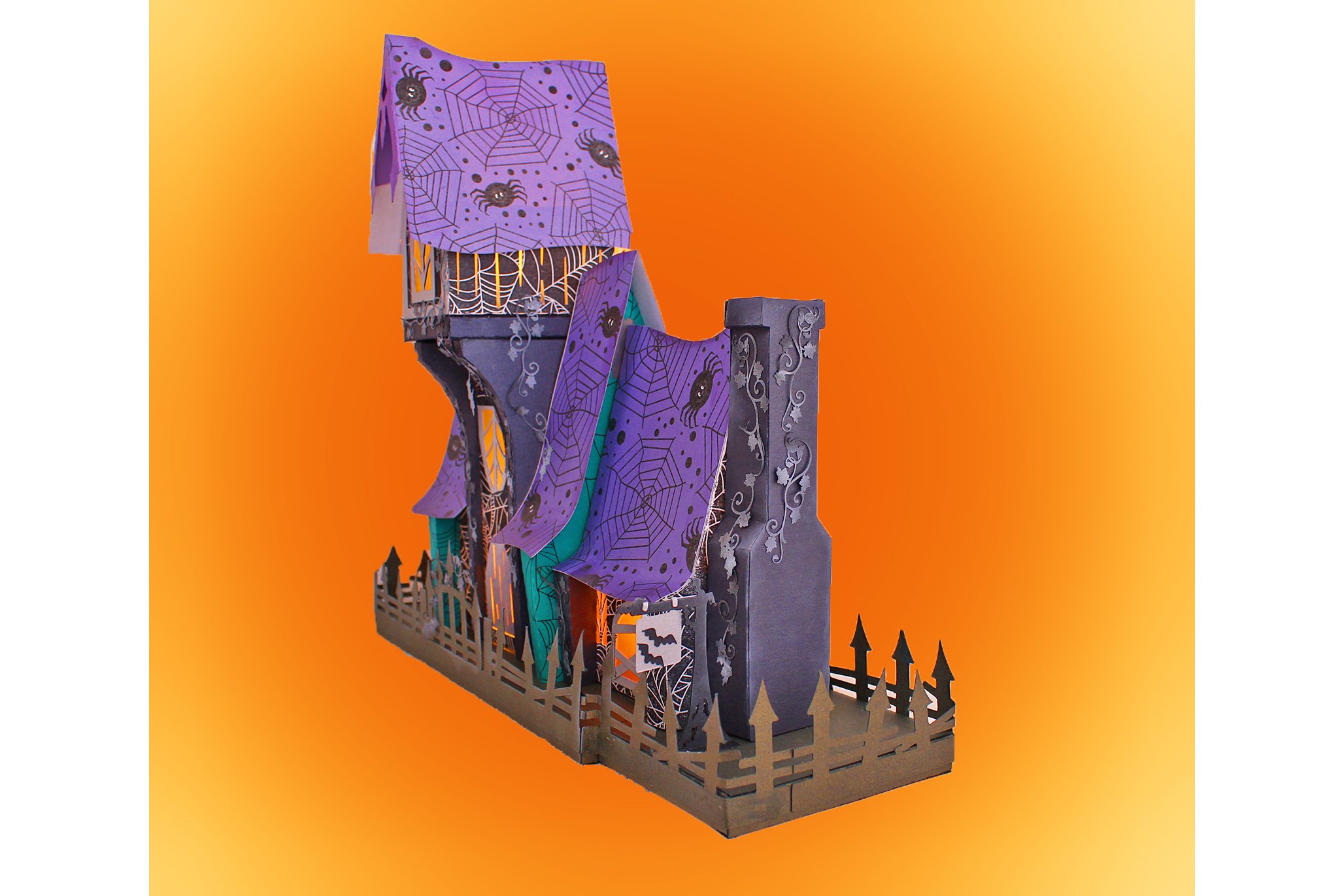 Old Gallows Haunted House (9480) | Cut Files | Design Bundles