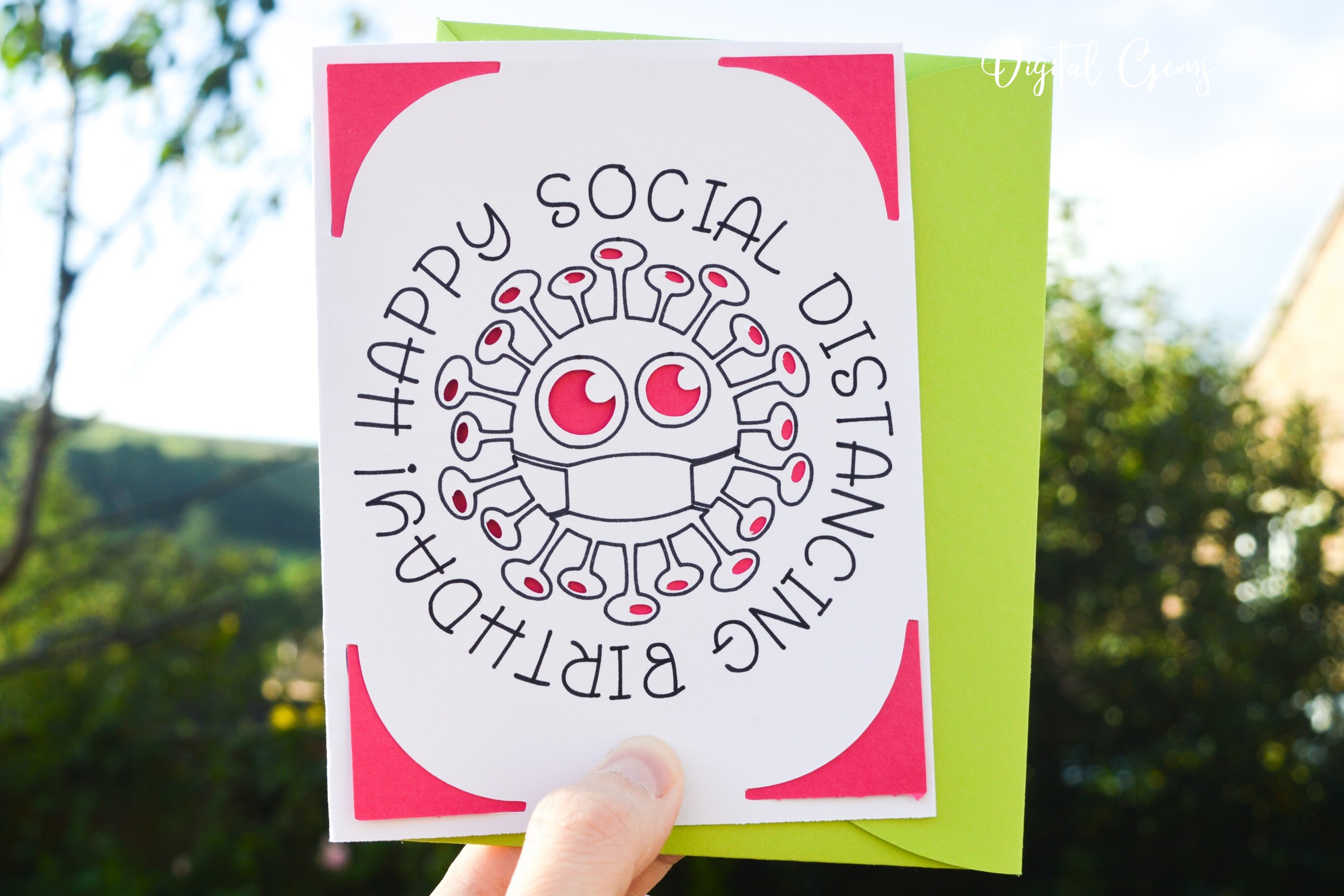 Social distancing birthday card design! (929602) | Templates | Design ...