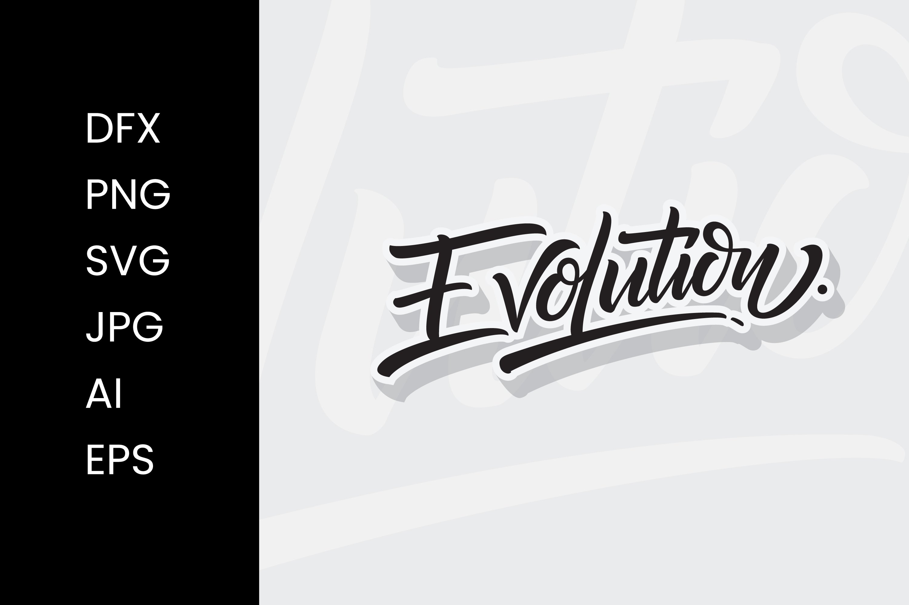 Evolution Lettering (677811) | Hand Lettered | Design Bundles