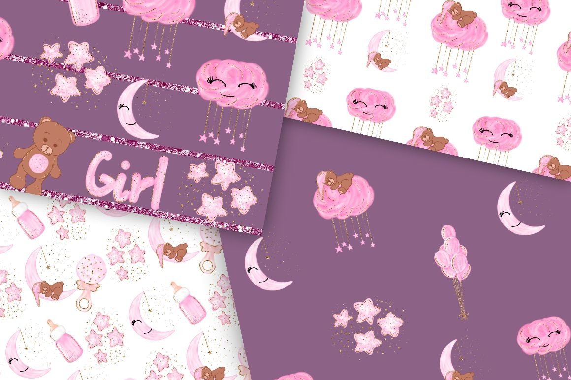 Baby Girl Seamless pattern Baby Girl Pattern (1142728) | Patterns ...