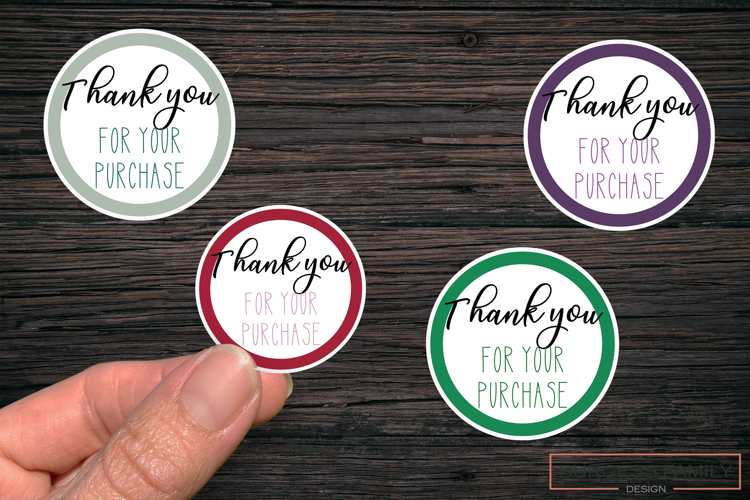 Sticker bundle Small Business 4-pack (1154831) | Stickers | Design Bundles