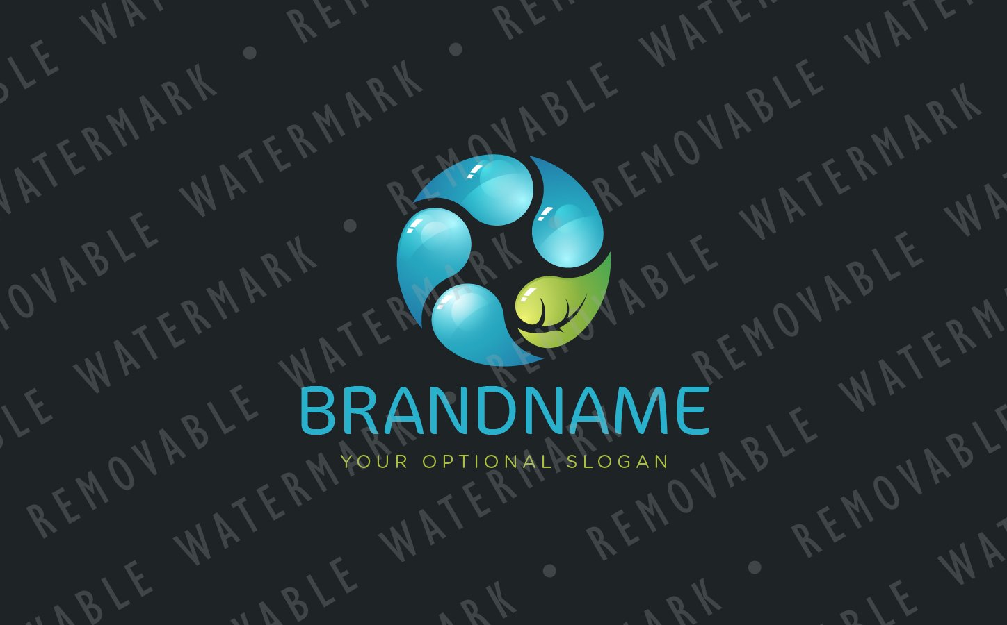 Natural Circle of Water Logo (188811) | Logos | Design Bundles
