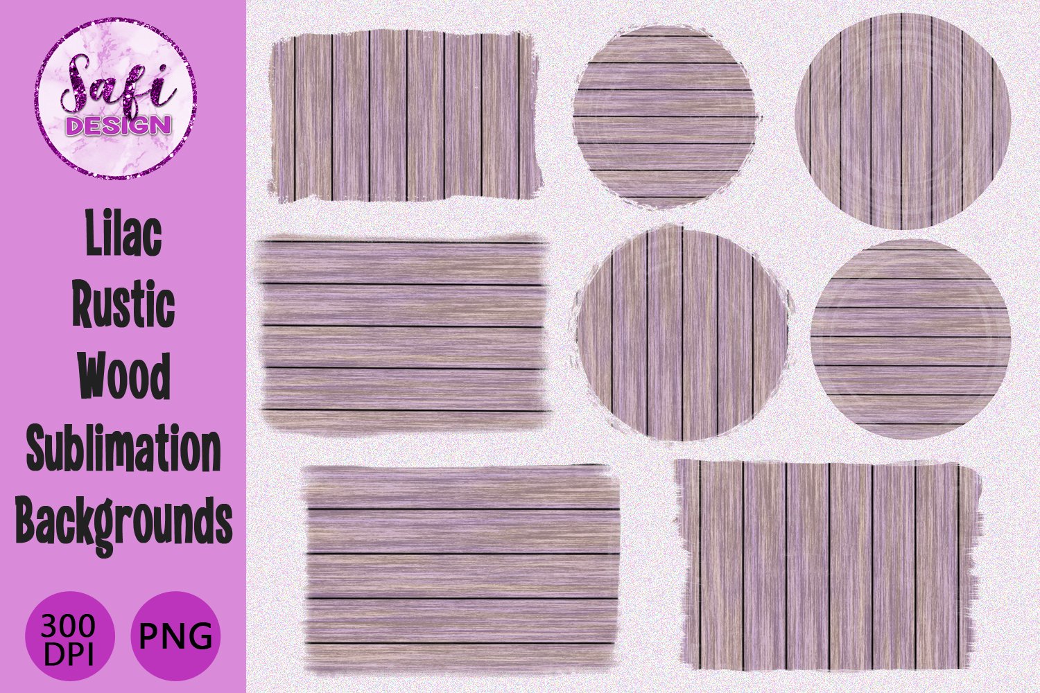 Rustic Wood Sublimation Backgrounds in Lilac