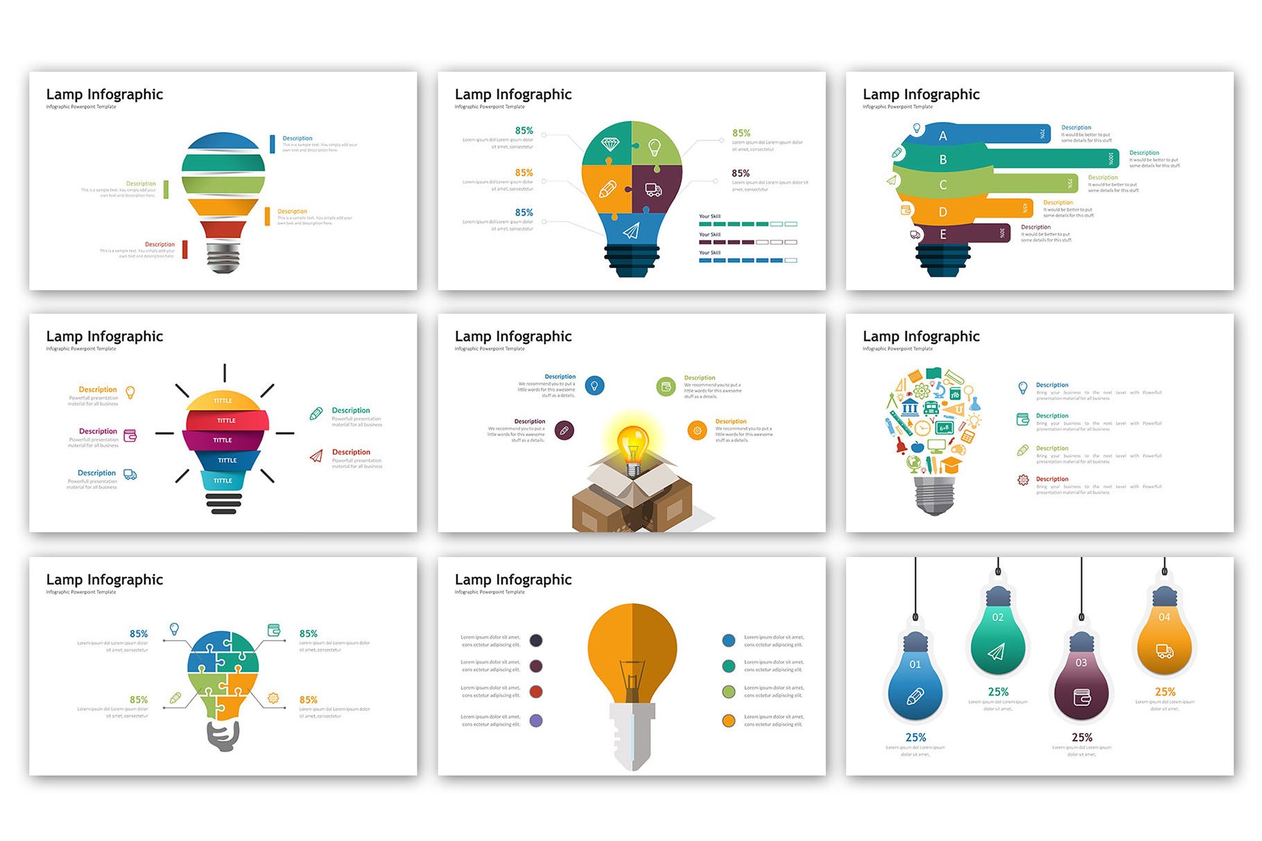 Lamp Presentation - Infographic Template (151323) | Presentation ...