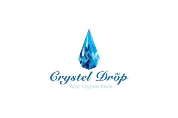 Crystal Drop - Diamond & Water Abstract Stock Logo Templatete (26014 ...