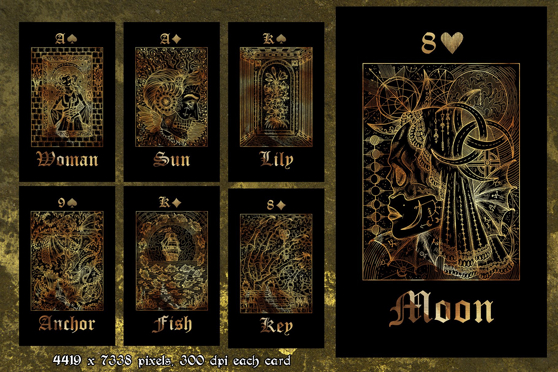 Lenormand Gothic Mysteries, gold edition (1116007) | Illustrations ...