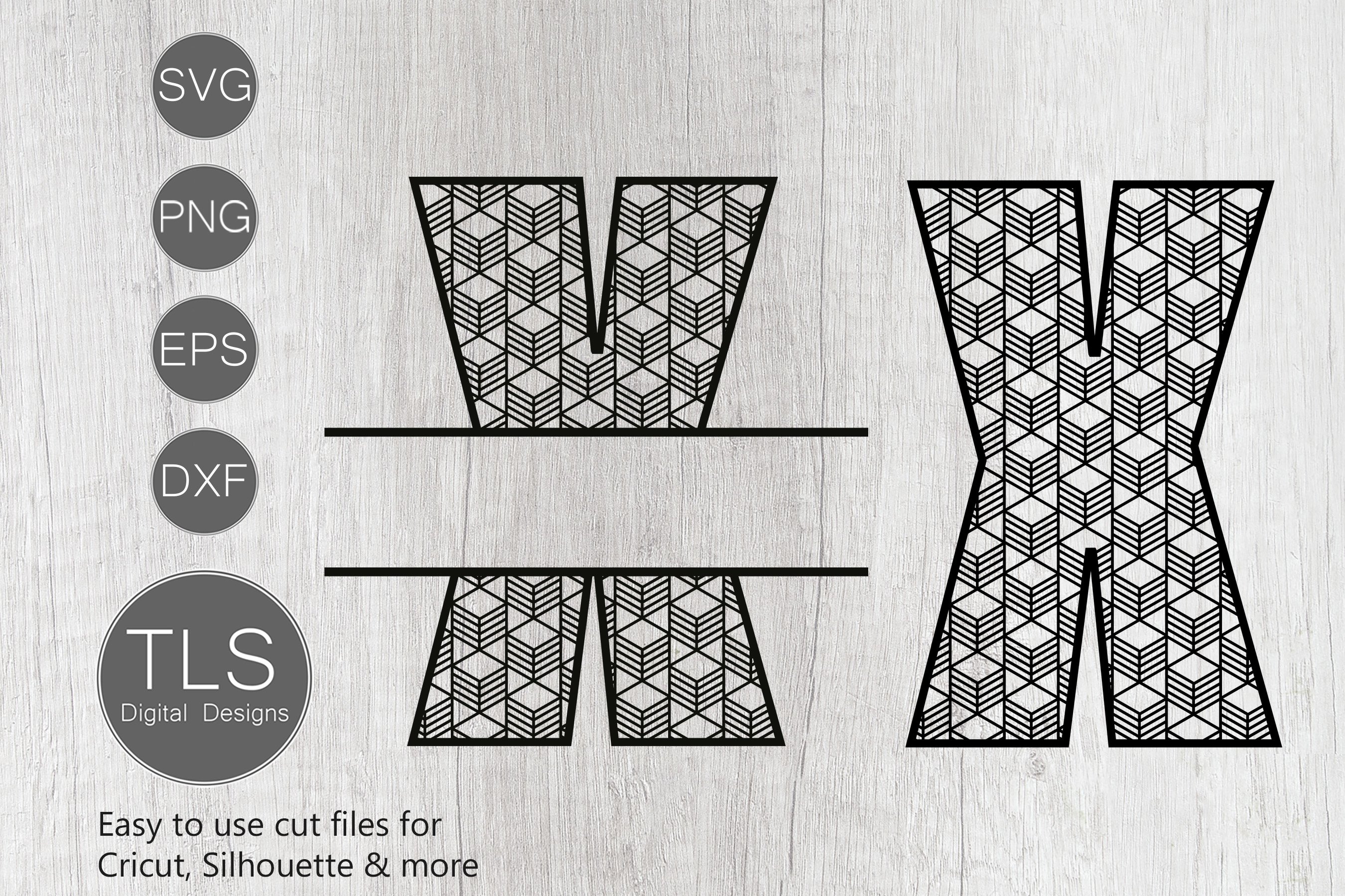 Split Monogram Letter X SVG, Geometric Letter X SVG (384373) | Cut ...
