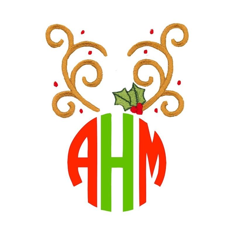 Holiday Monogram Toppers - 17 Machine Embroidery Designs (312033 ...