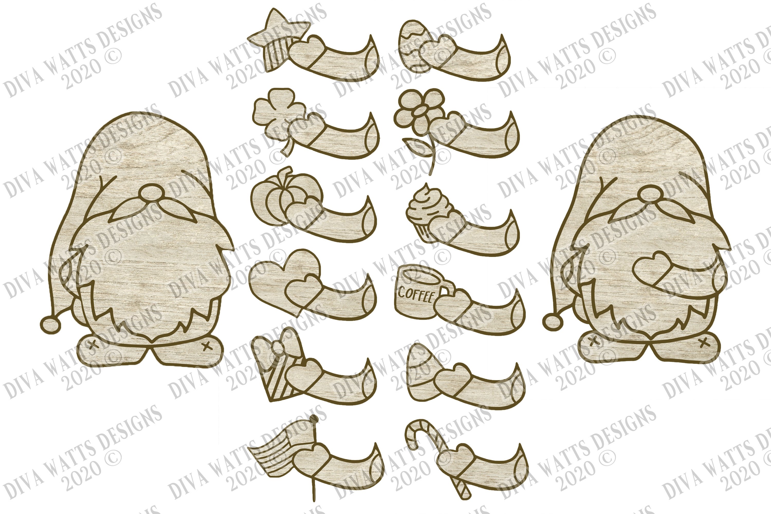 Build A Gnome - 13 Gnomes - Interchangable Arms - Bundle (444984 ...