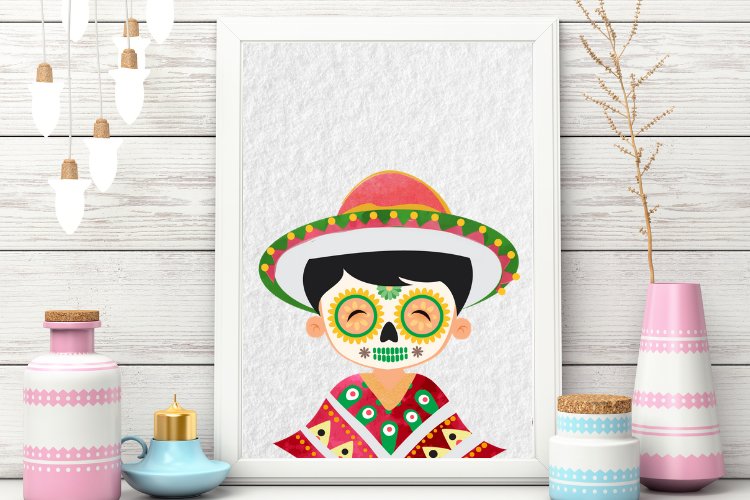 Day of the Dead clipart - Sugar Skull - Dia de los muertos (1003064 ...