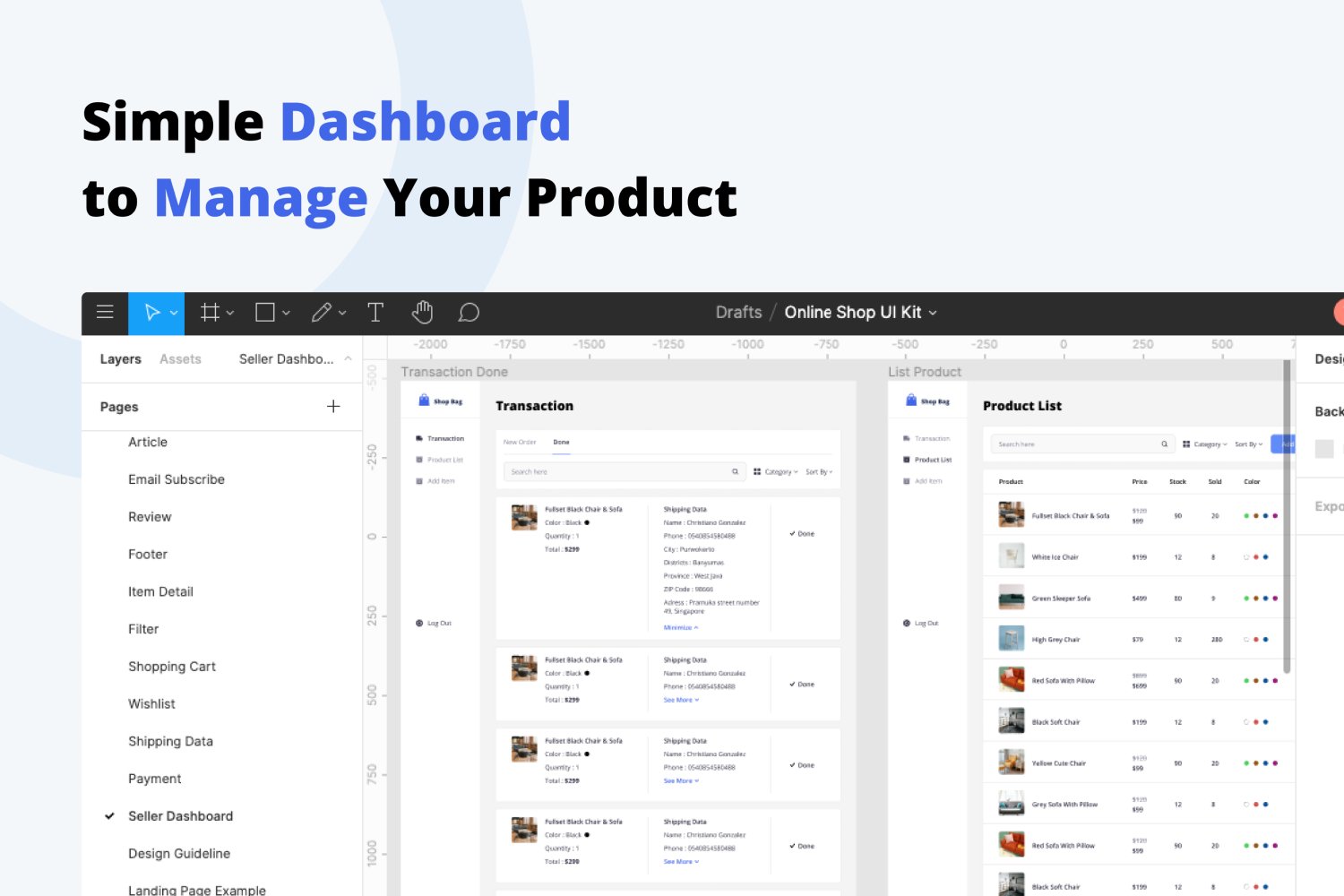 Premium Online Shop UI Kit & Dashboard (648936) | Customizable ...
