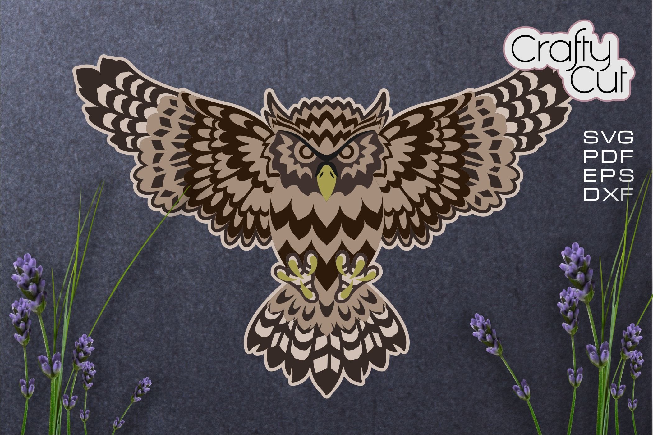 Multilayer Owl SVG, Owl Laser Cut Files (902300) | Laser Engraving ...