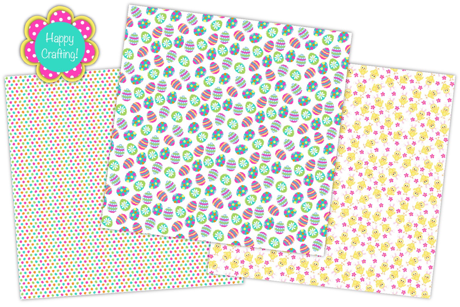 Easter digital papers, Easter patterns, Easter, easter (85159) | Patterns | Design Bundles