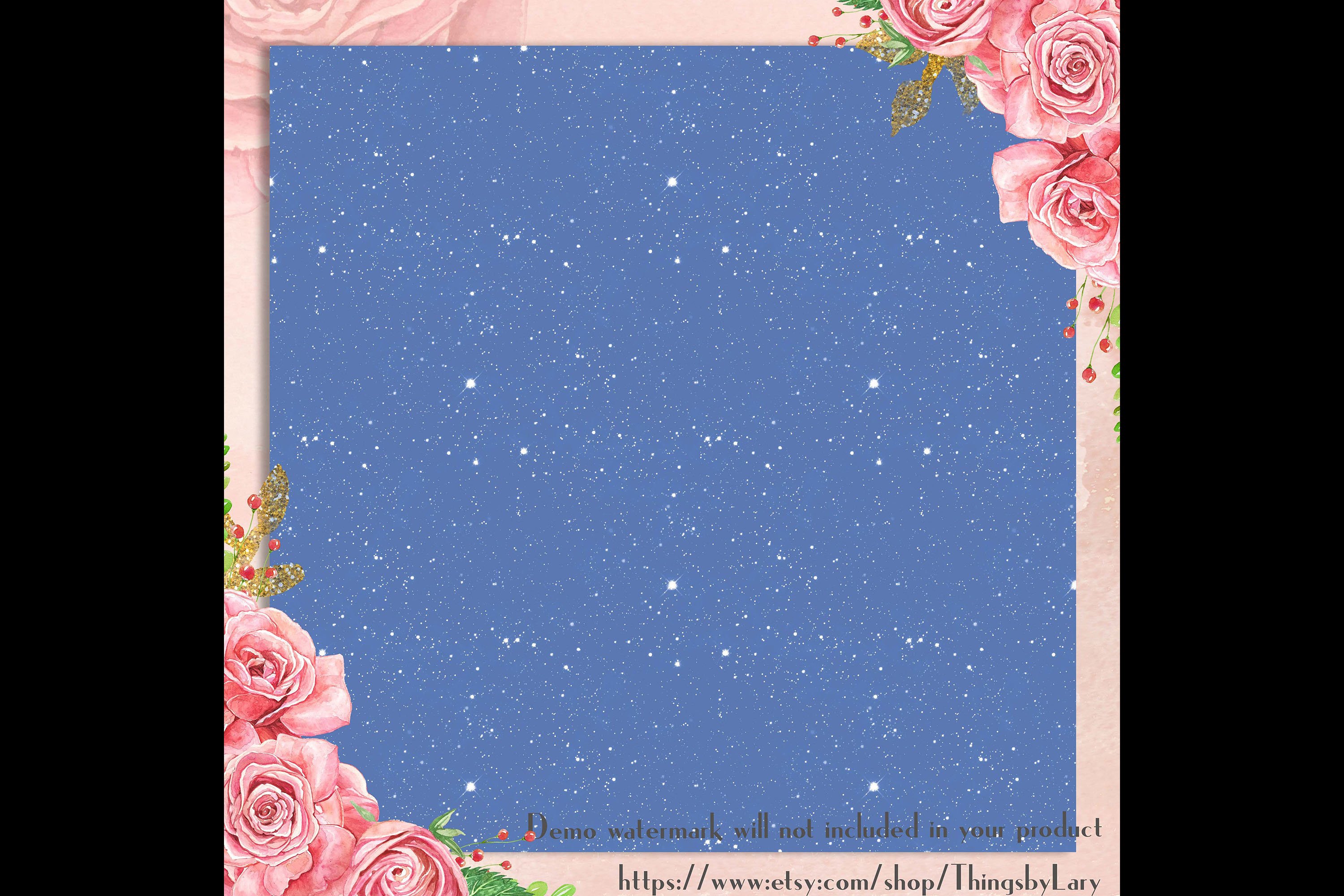 100 Seamless Starry Night Texture Digital Papers (136382) | Backgrounds ...