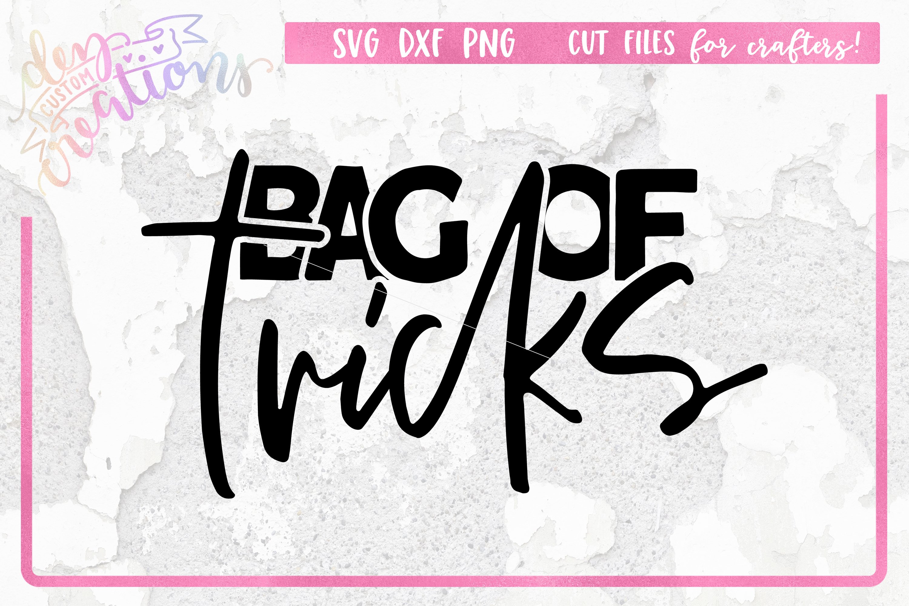 Bag of Tricks - SVG Design - Makeup Bag (669199) | Cut Files | Design ...