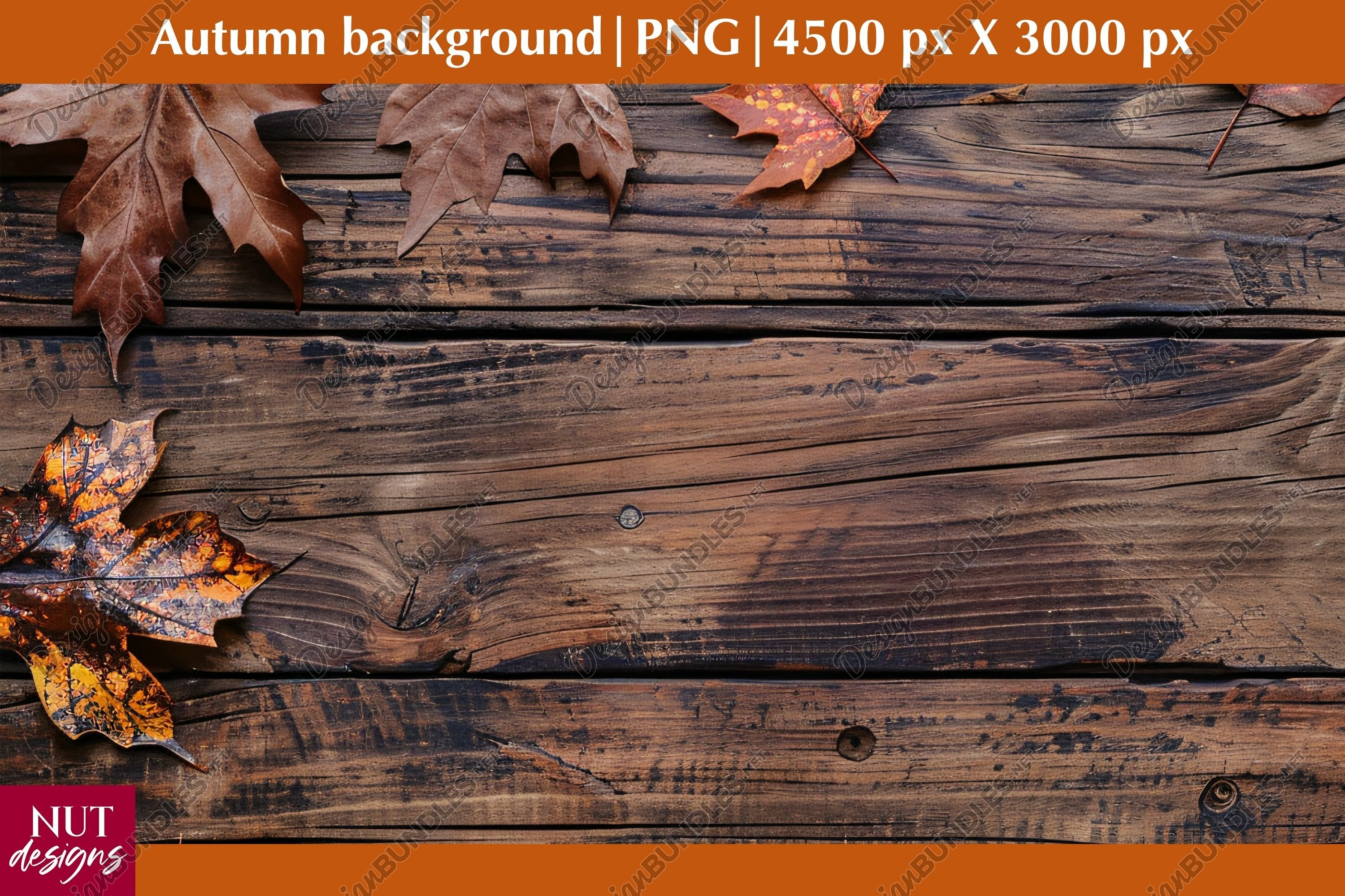 Fall Leaves And Rustic Wood Background Free Autumn Cozy Corner Image