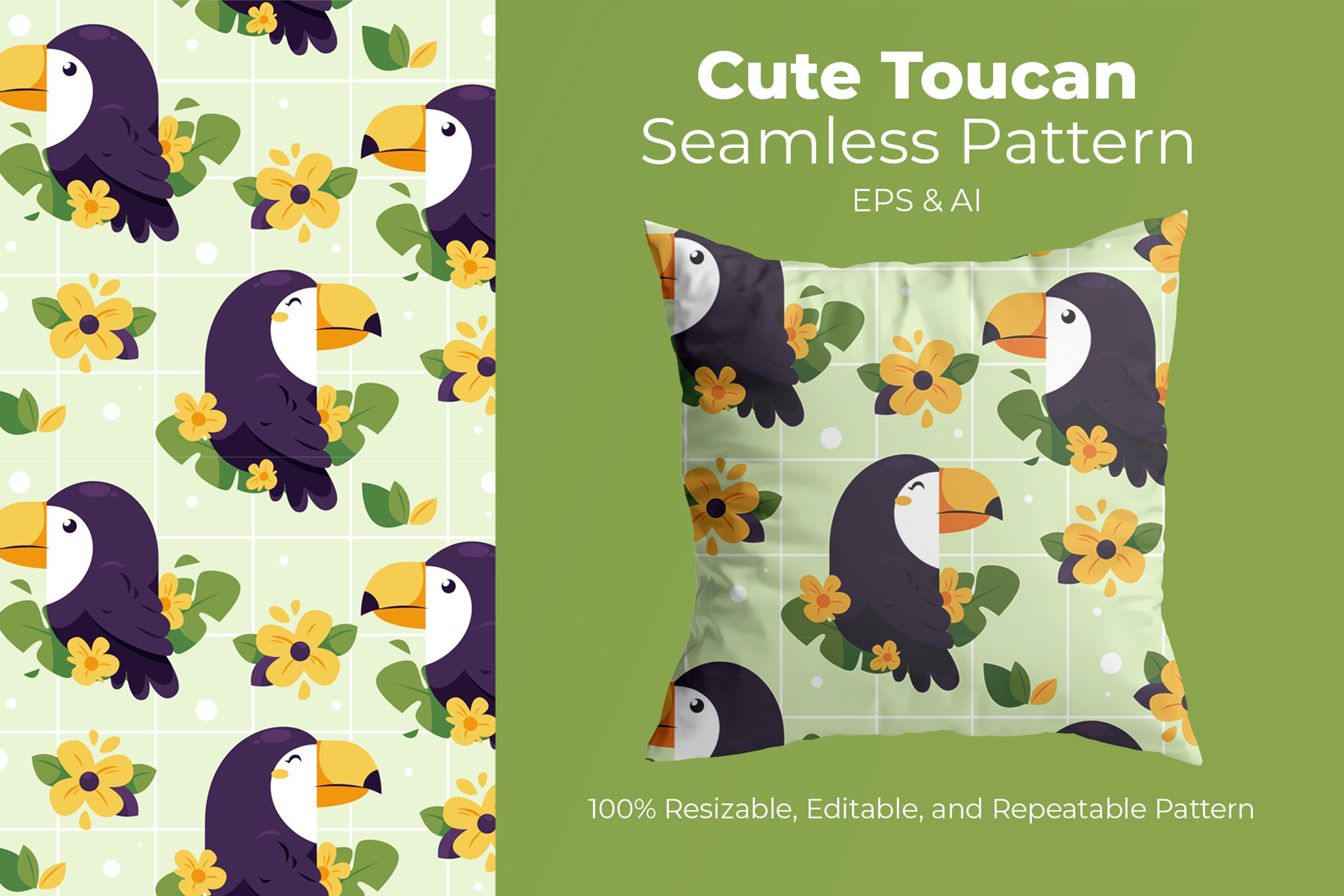 Toucan Pattern-Seamless Pattern