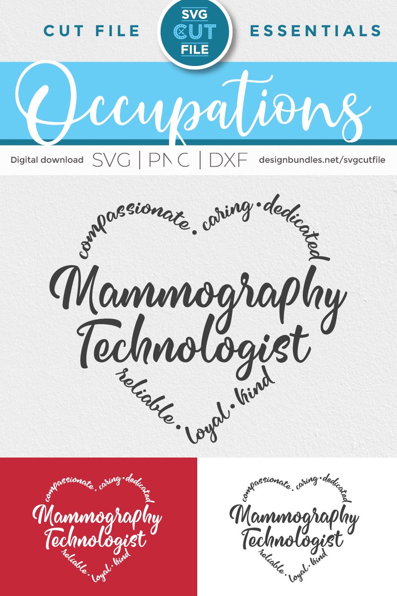 Mammography Tech svg, a mammography technologist svg file (758306 ...
