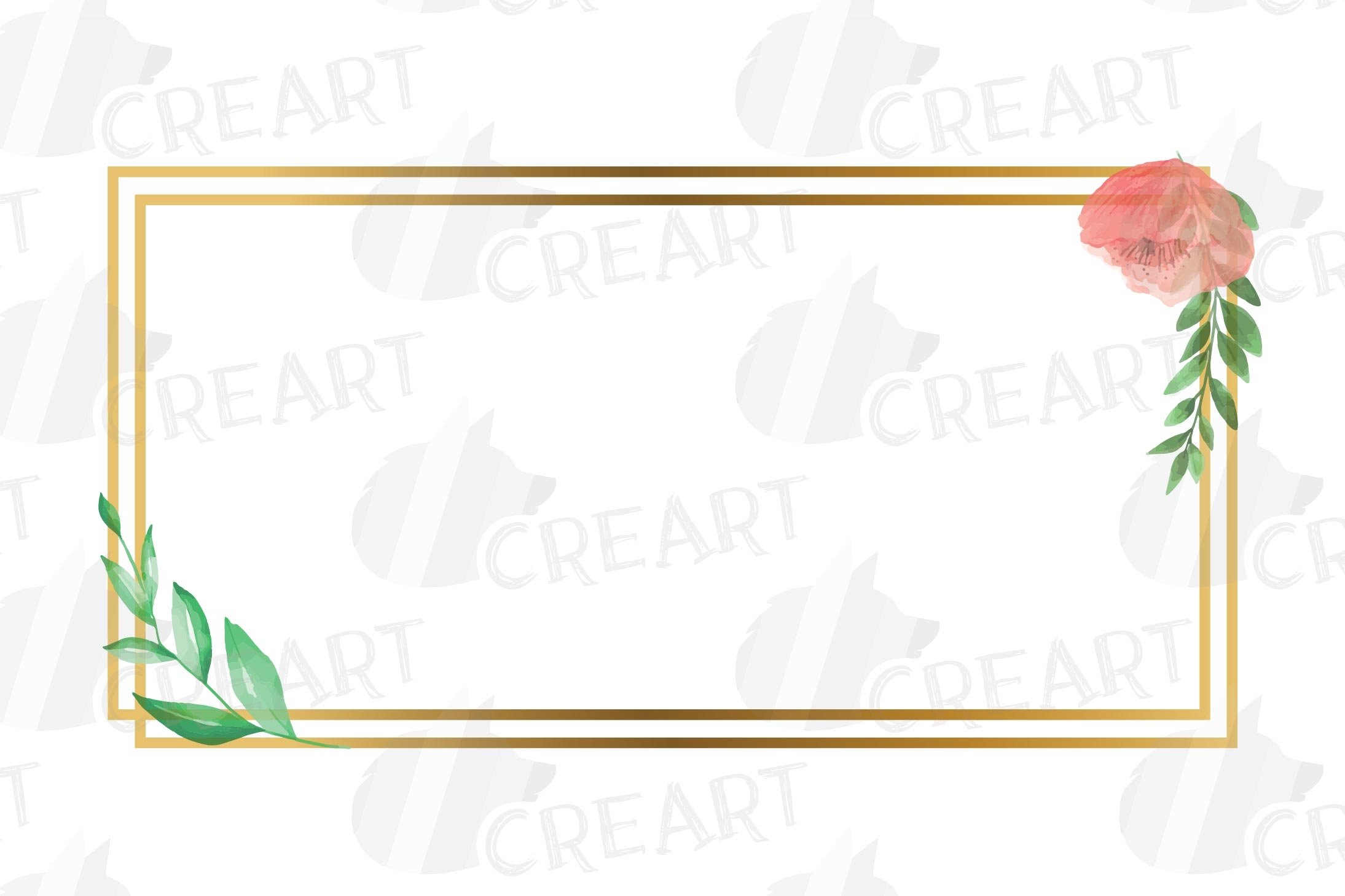 Golden Floral Frames Clip Art. Wedding geometric borders png (457493 ...