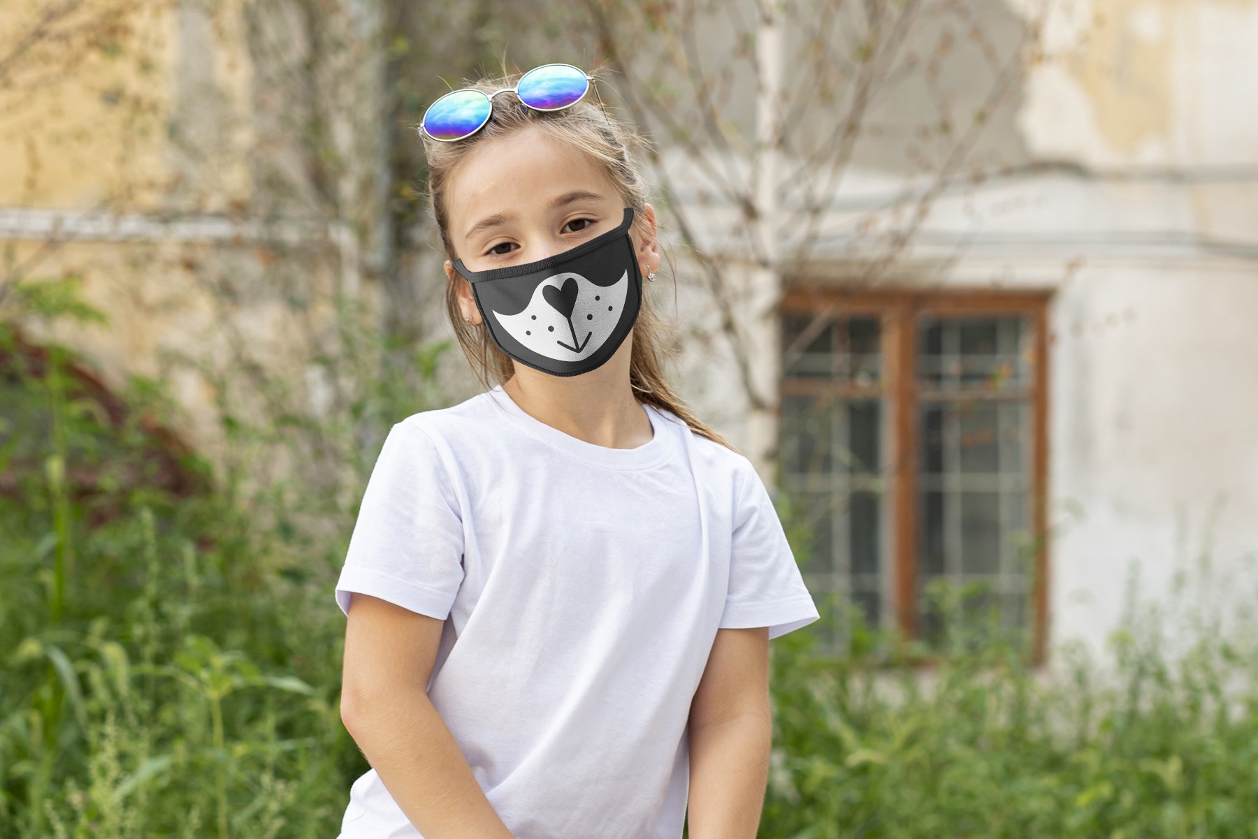 Animal Faces Masks SVG bundle, kids face mask design svg cut (1120213 ...