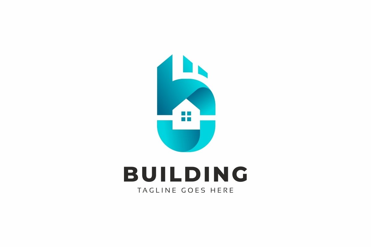Building B Letter Logo (860231) | Logos | Design Bundles