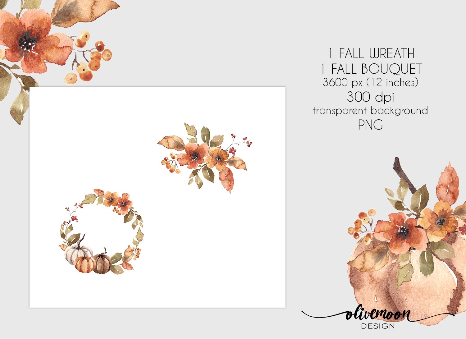 Fall Wreath Clipart