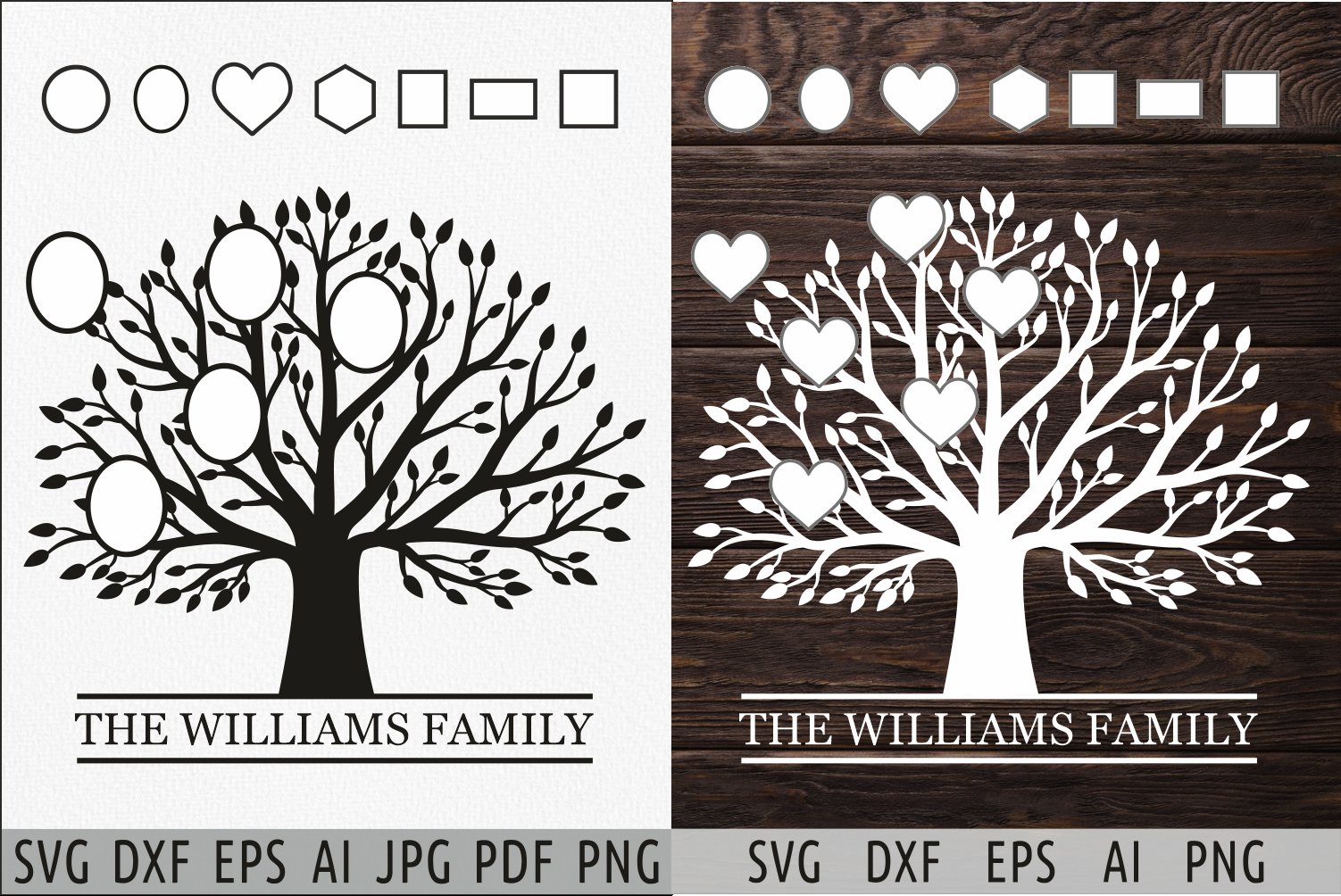 Family Tree Black And White Template