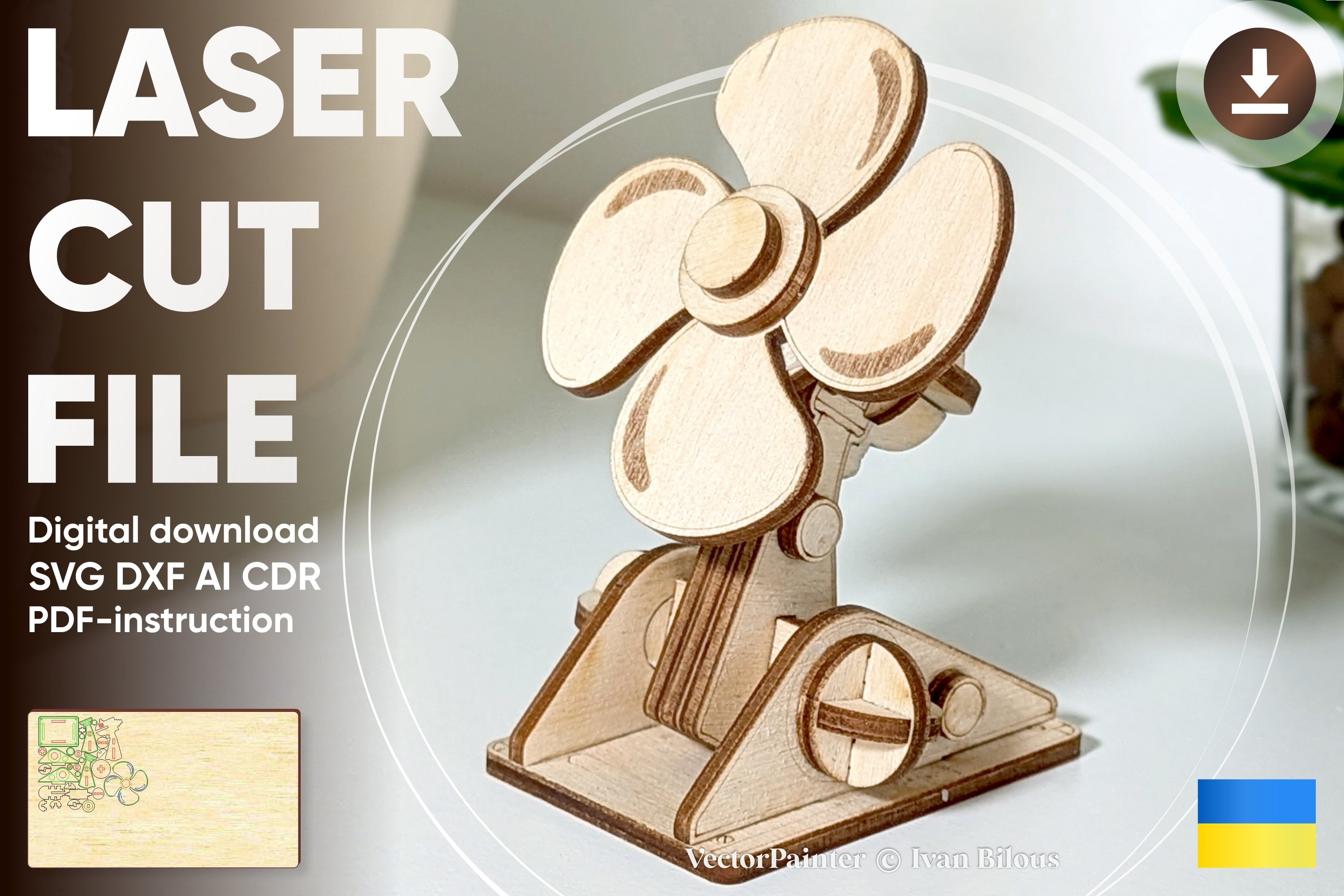 Printable Laser Cut Fans Lacis Tools & Materials
