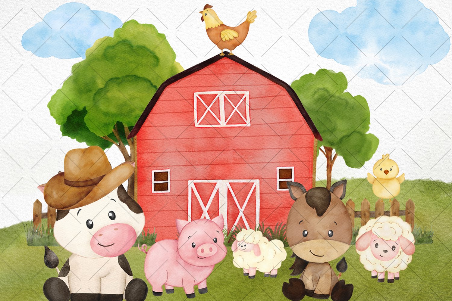 Inside Barn Clipart