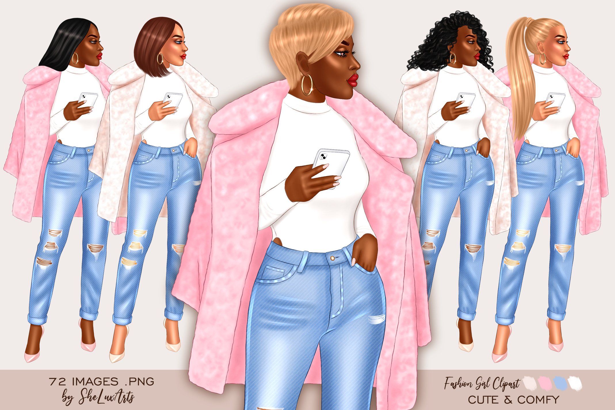 Girls Jacket Clipart
