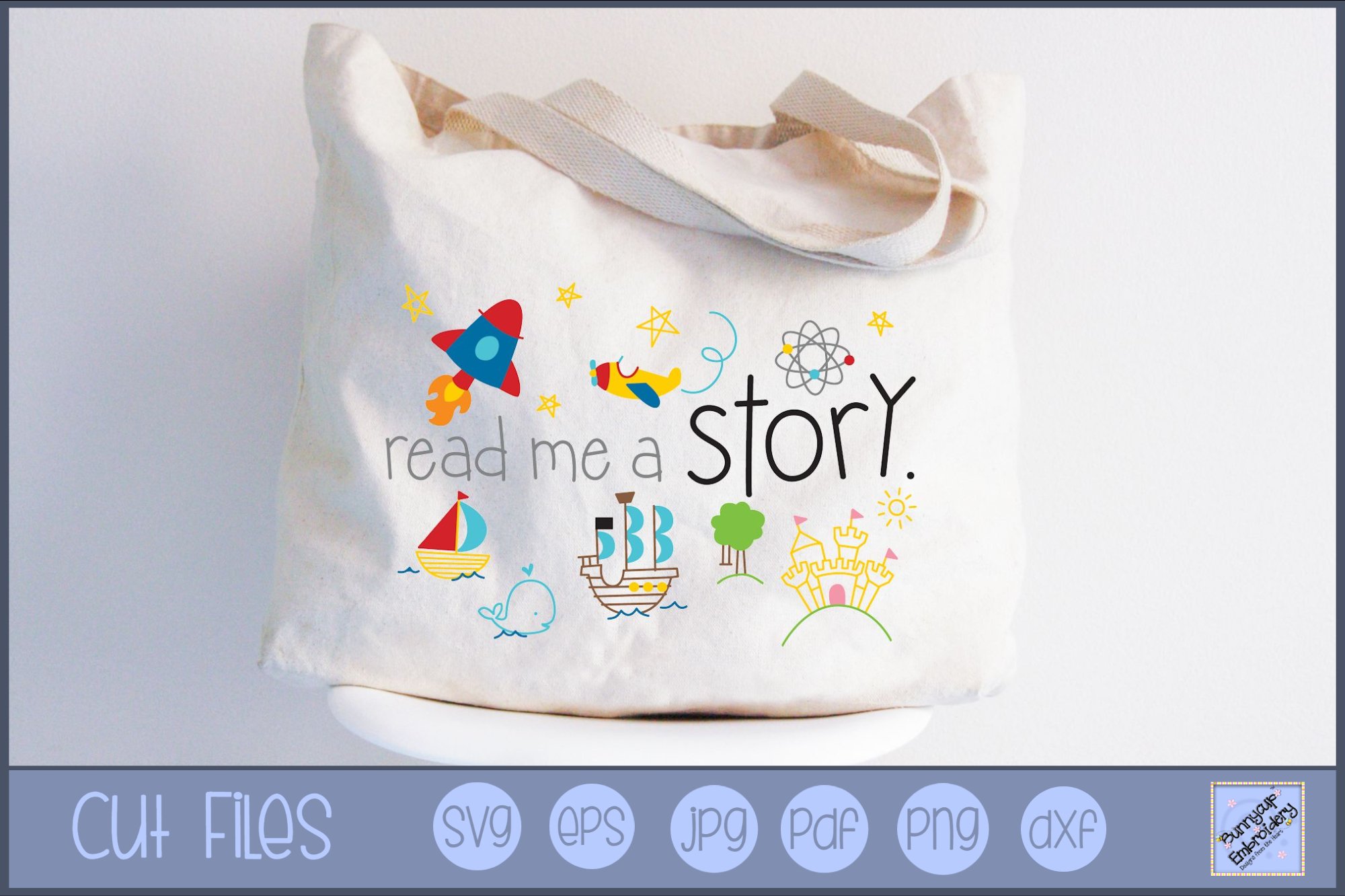 Read Me A Story - SVG, Clipart, Printable (438569) | Cut Files | Design ...