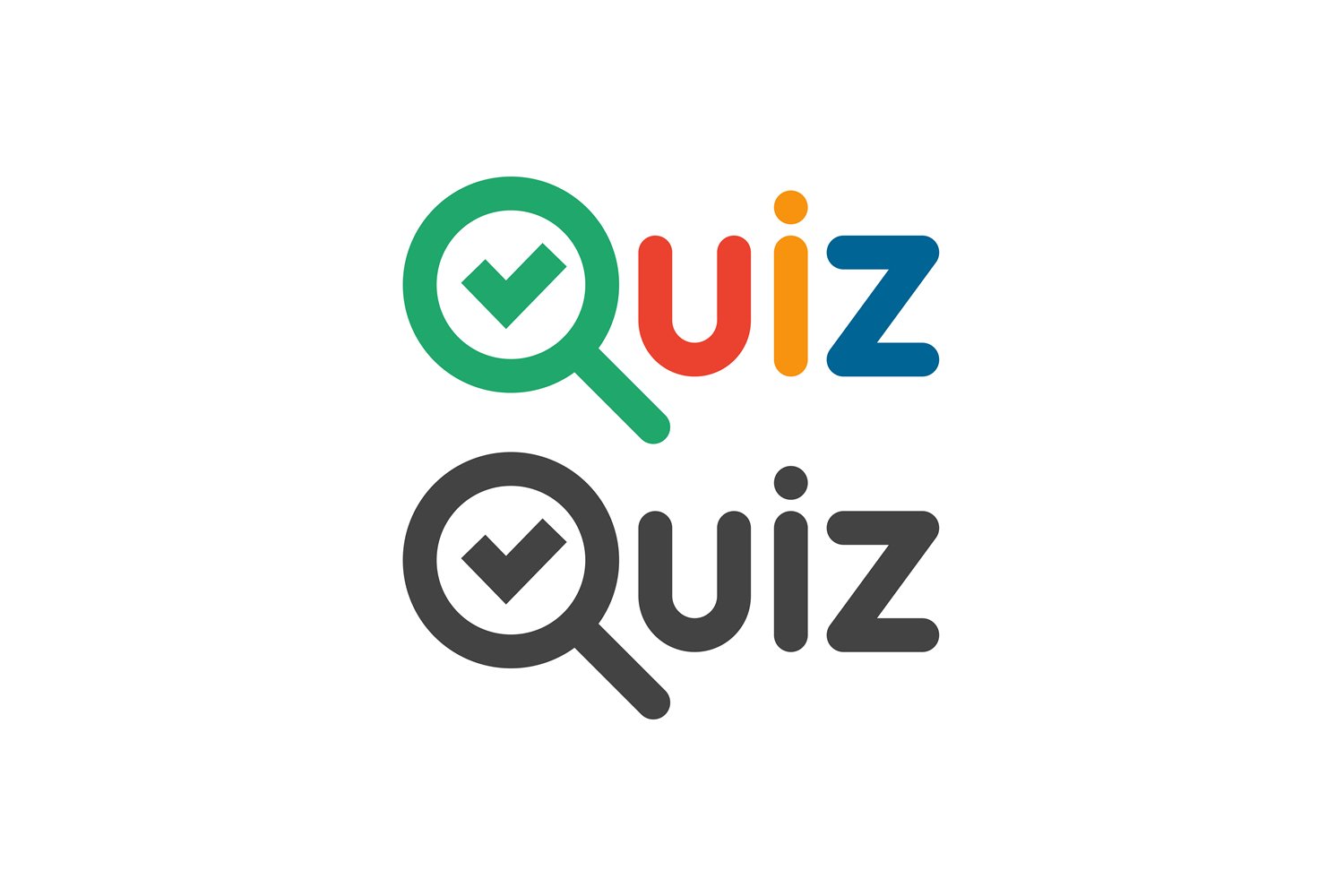 Quiz game show logo. Quizzes and test competition icon with (959115 ...