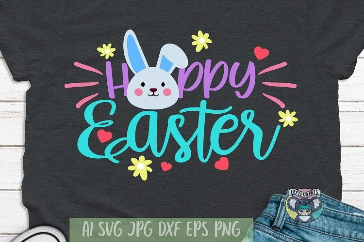 Happy Easter svg, Easter Bunny svg, Cricut Cut Files, dxf (1154661 ...
