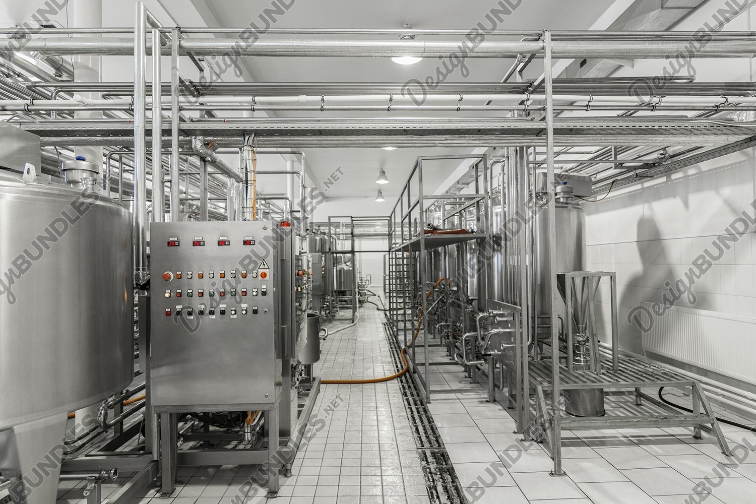 General view of the interior of a milk factory (934759) | Industry ...