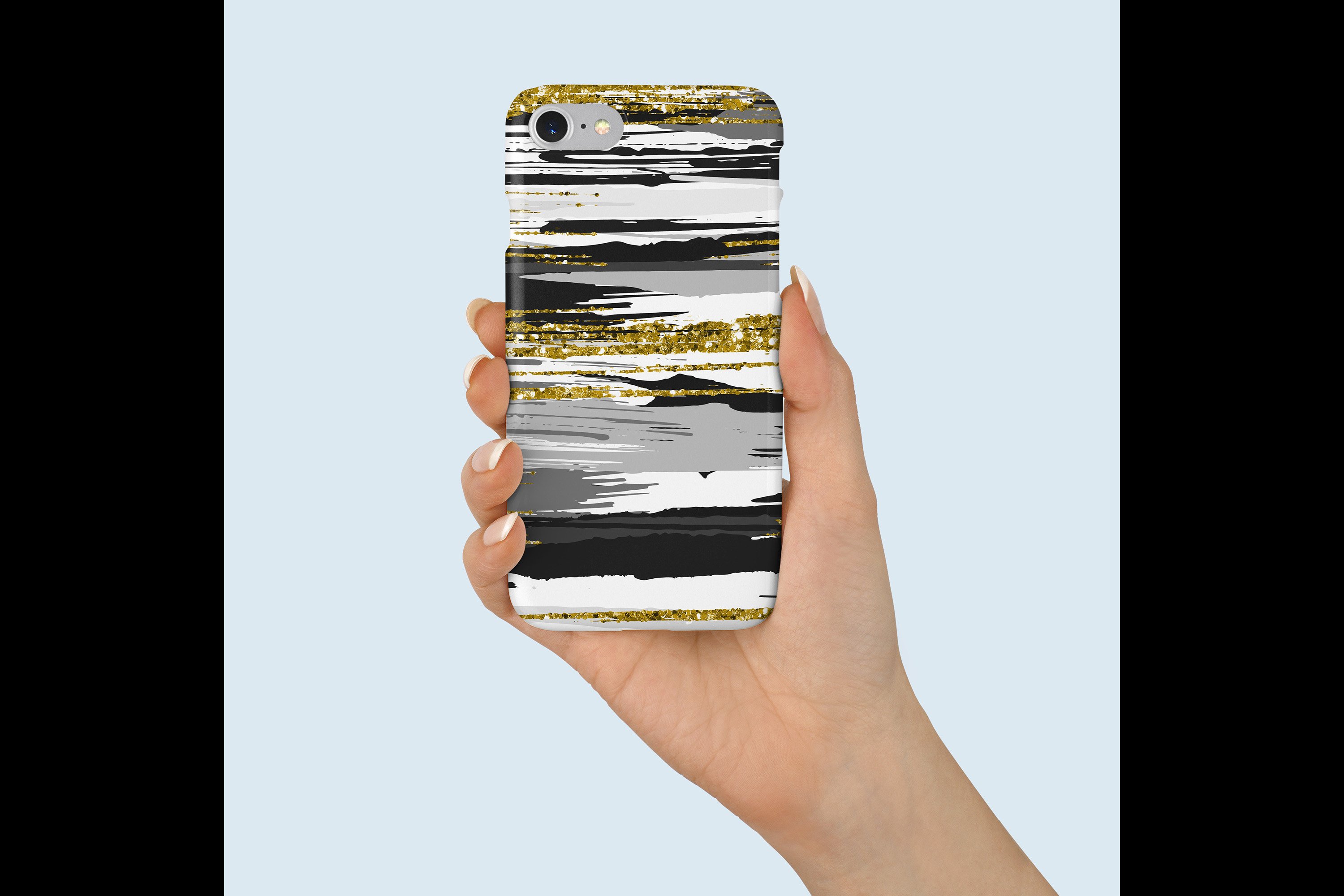 100 Seamless Gold Glitter and Brush Stroke Digital Papers (217854 ...