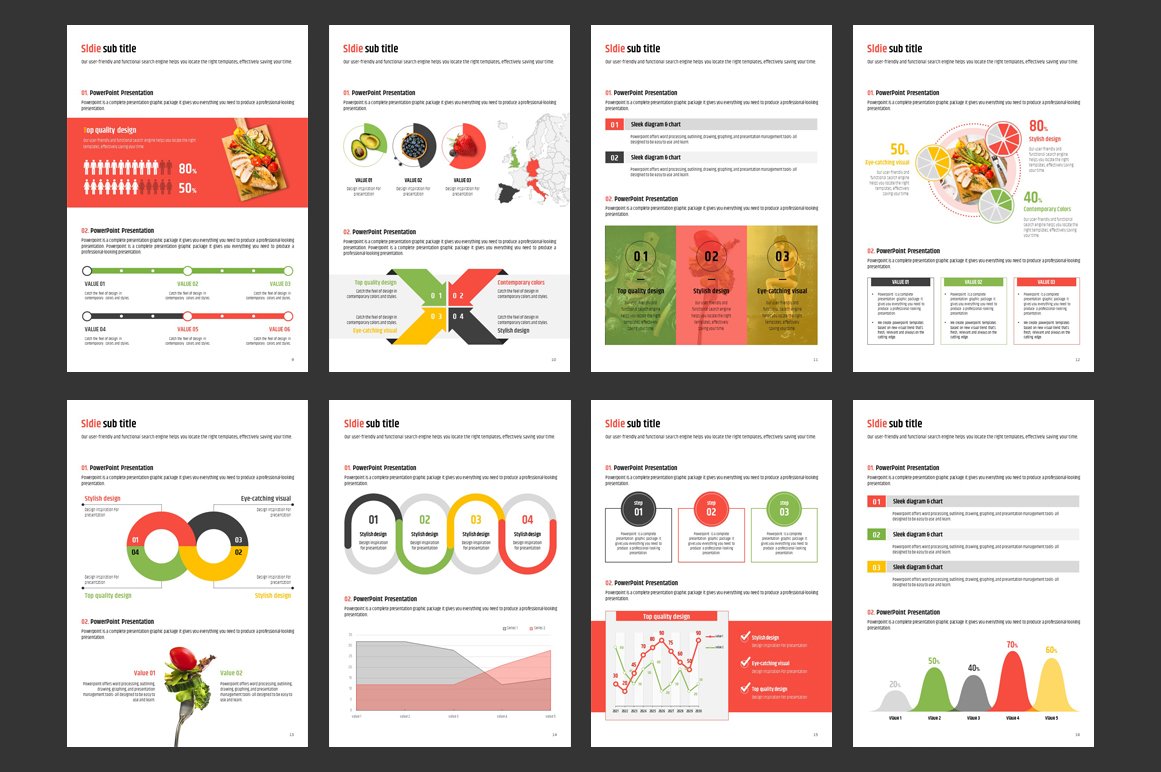 Diet Food PPT Vertical (736520) | Powerpoint | Design Bundles
