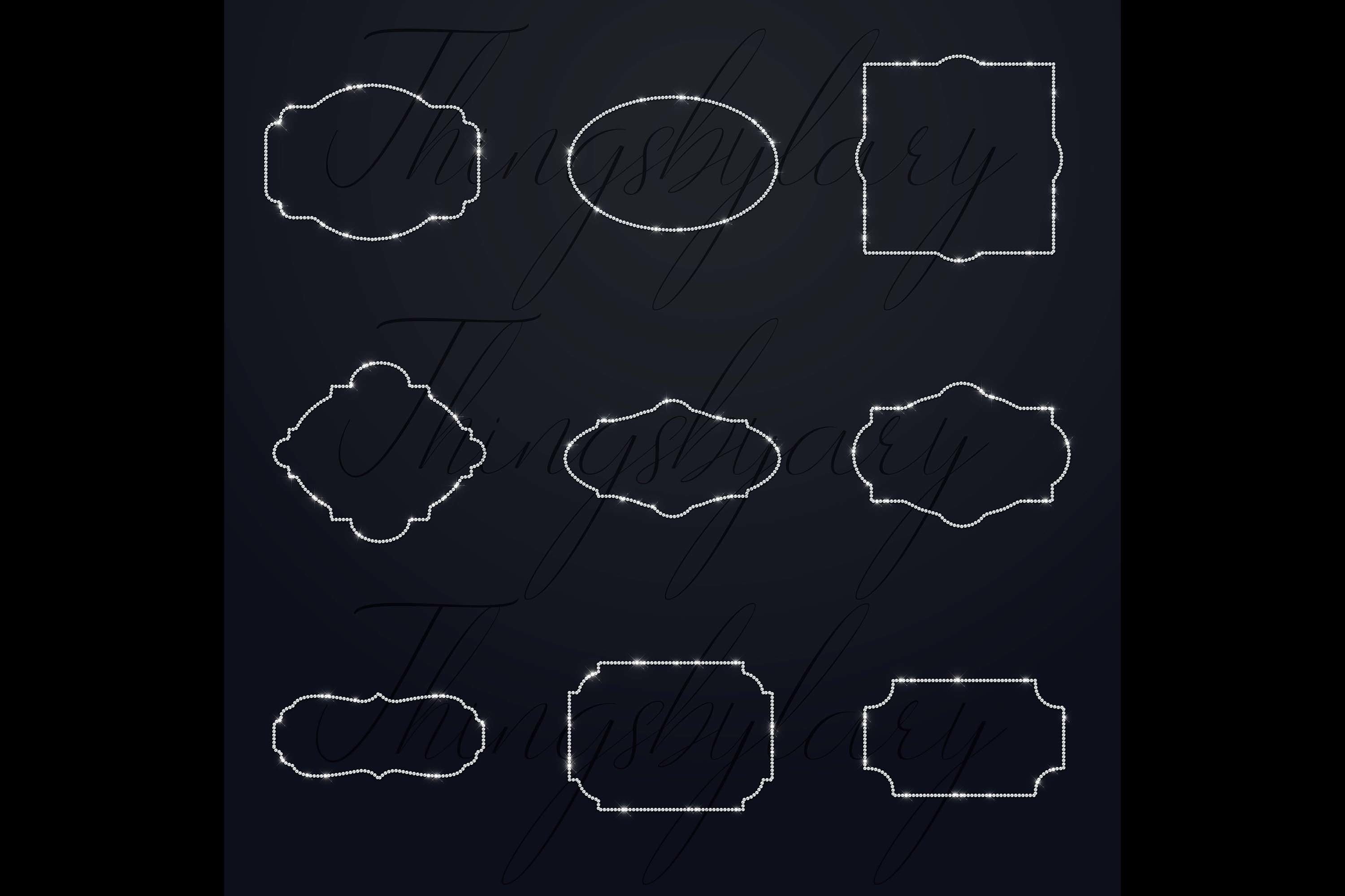 30 Real Diamond Frames Clip Arts Oval Frame Square Frames (156520 ...