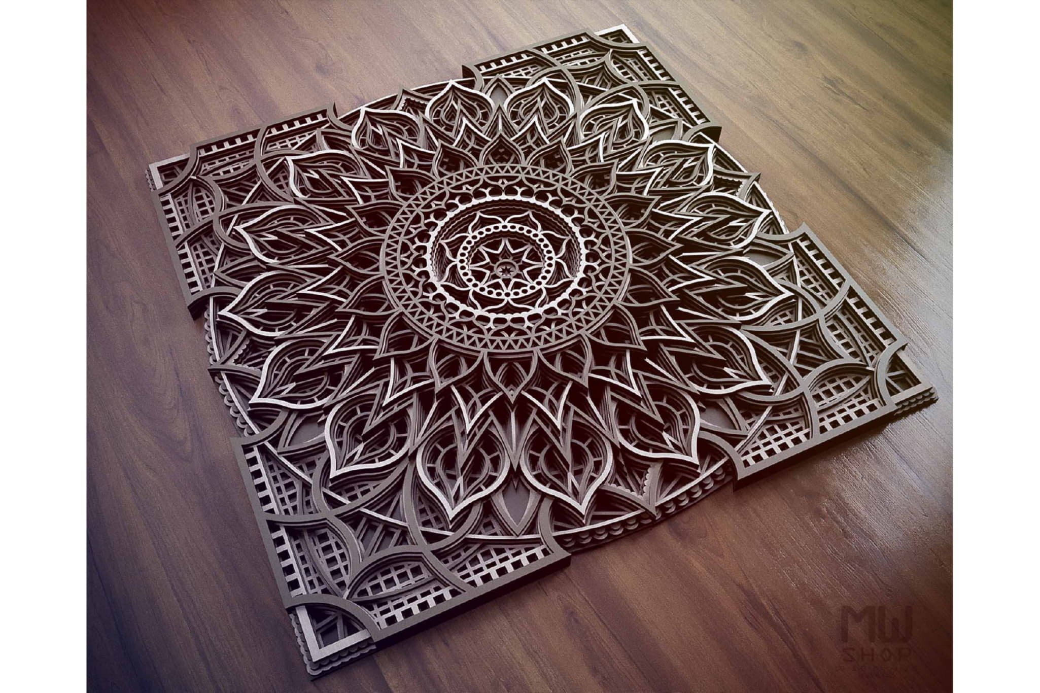 M67 - Laser Cut DXF Mandala, Layered Mandala for Laser Cut (586825 ...