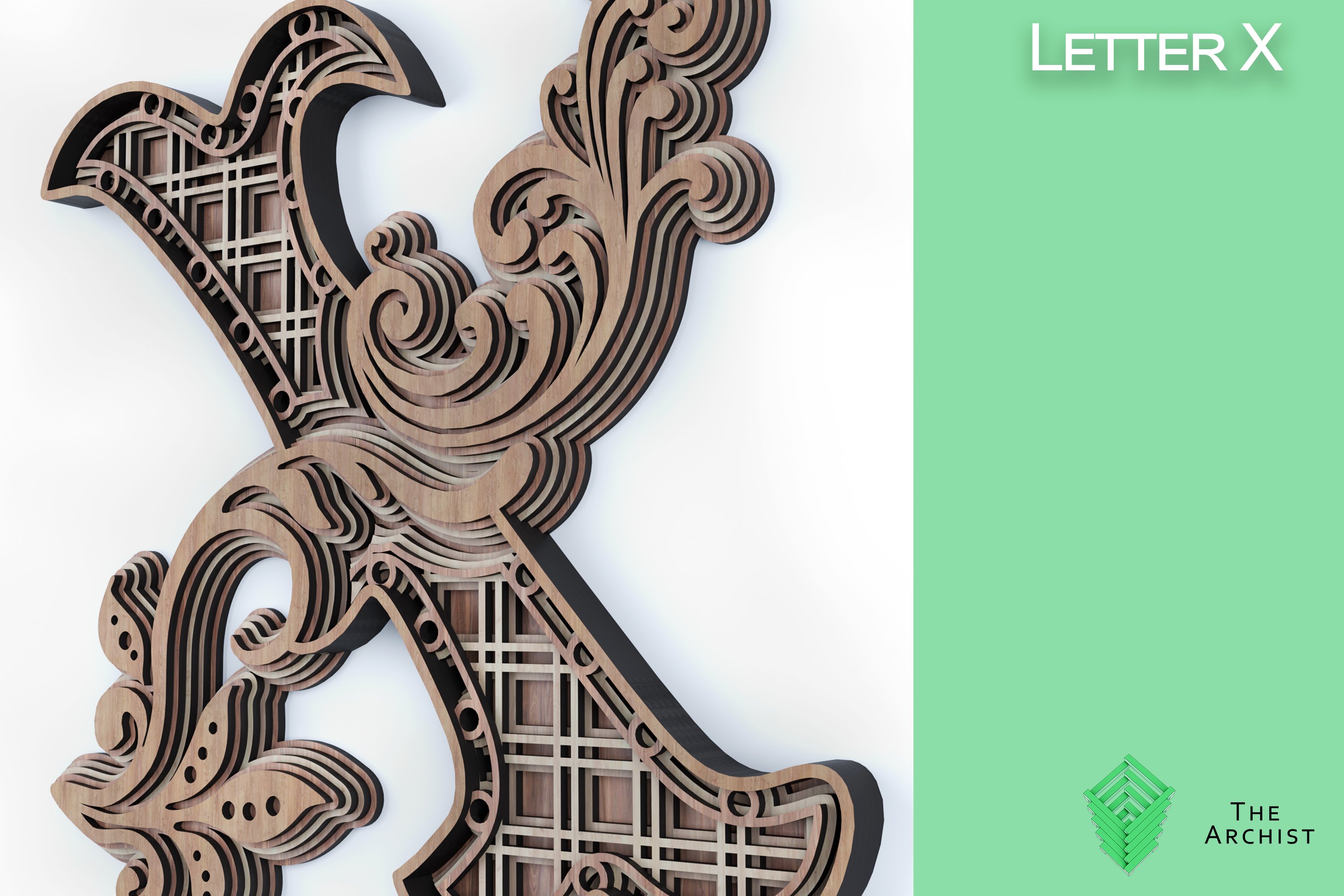 Multilayered svg, alphabets 'Letter X' artist floral letter (576629 ...