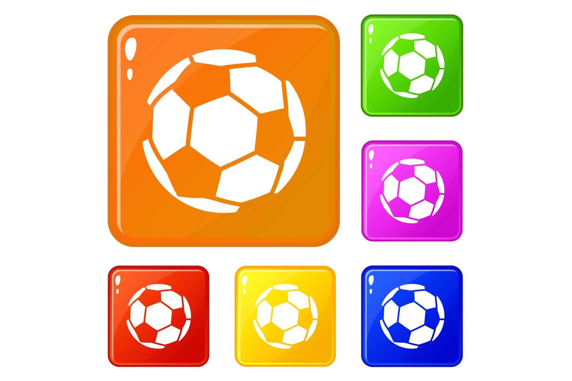 Soccer icons set vector color (509711) | Icons | Design Bundles