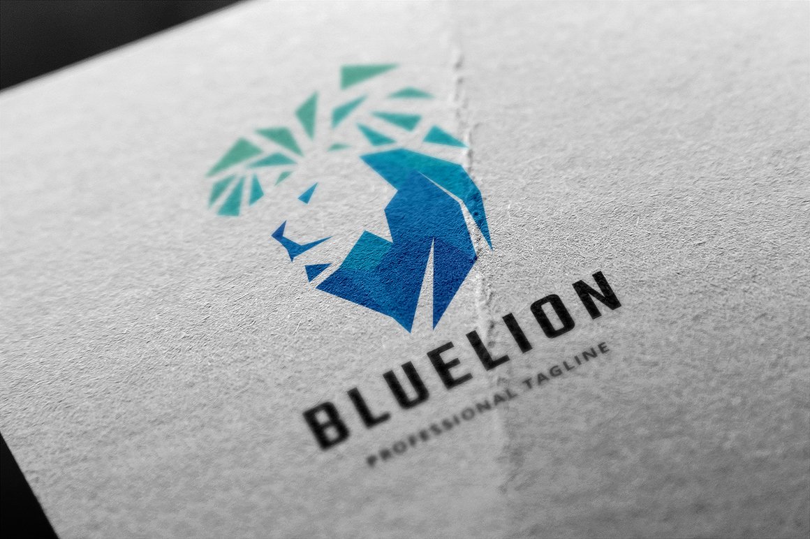 Blue Lion Logo (672294) | Logos | Design Bundles