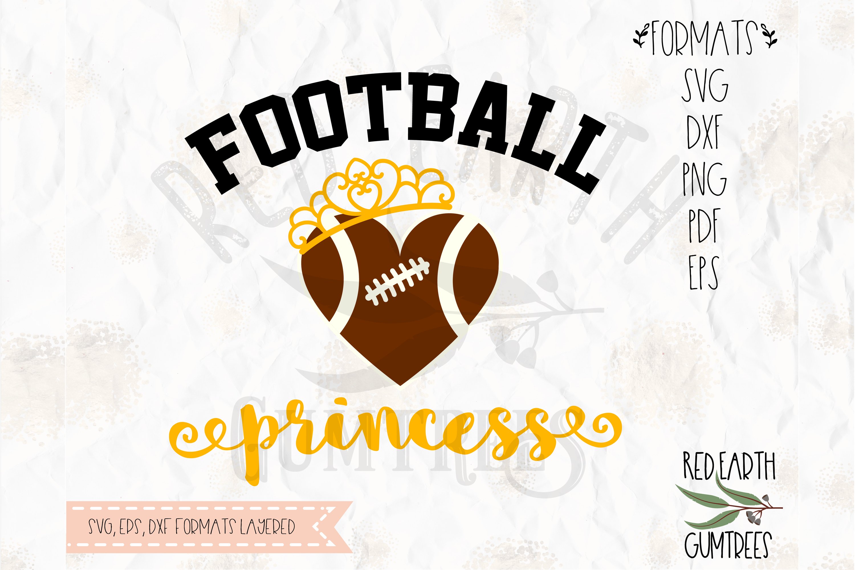Football princess with crown in SVG,DXF,PNG,EPS,PDF format (141921 ...