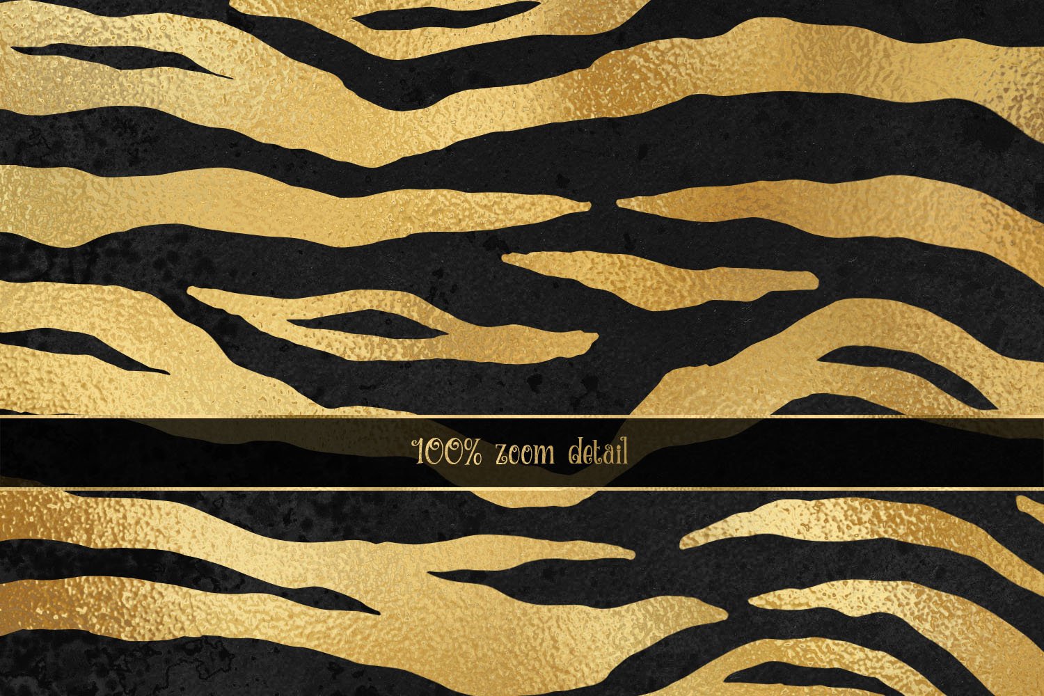 Purple and Gold Tiger Digital Paper (667356) | Patterns | Design Bundles