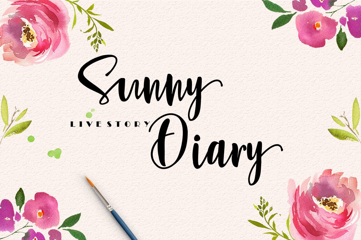 Sunny Script (186062) | Handwritten | Font Bundles