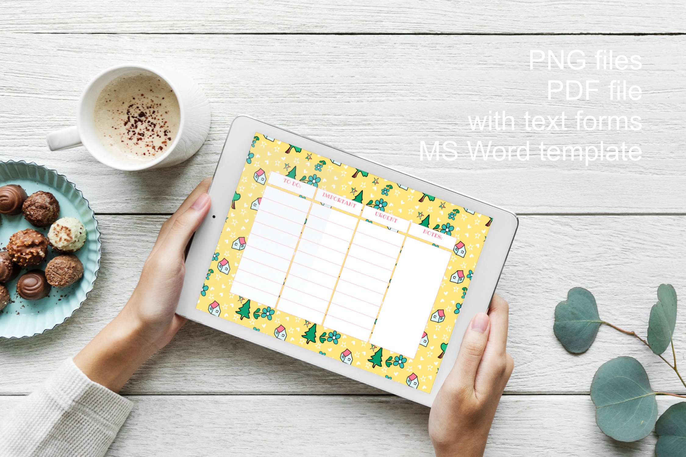 Yellow To-Do List n School Timetable Printable Editable PDF